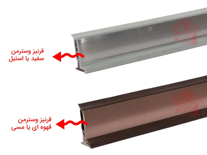 خرید قرنیز آب بندی کابینت وسترمن در دو رنگ سفید و قهوه ای تجهیزیراق